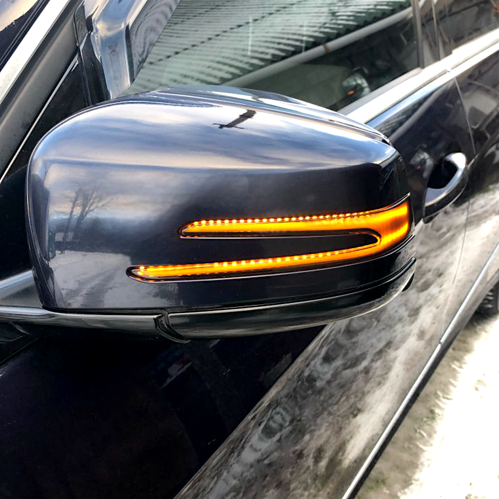 LED Mirror Dynamic Sequential Turn Signals Indicators for Mercedes CLA ...
